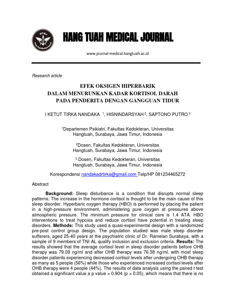 Jurnal Dr. Tirka | PDF | Hypothalamic–Pituitary–Adrenal Axis ...