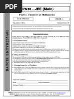 Fiitjee Phase Test Paper | PDF | Ion | Circle
