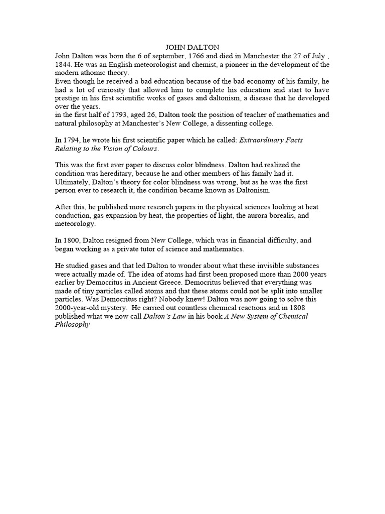 John Dalton | PDF