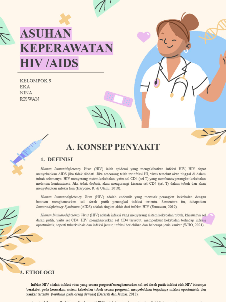 Askep Hiv Aids Kel. 9, Eka, Nina, Riswan | PDF
