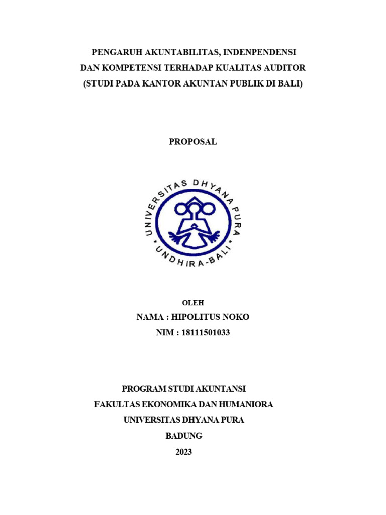 Revisi Proposal Fix | PDF | Pengelolaan Keuangan & Uang