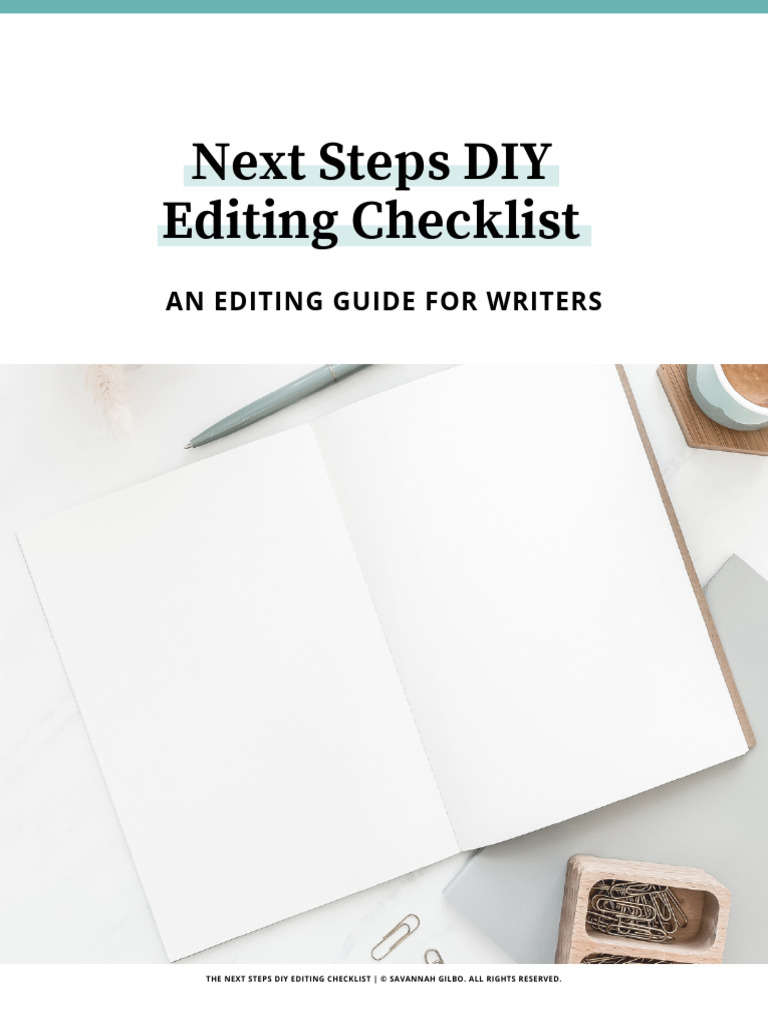 SG The Next Steps DIY Editing Checklist | PDF