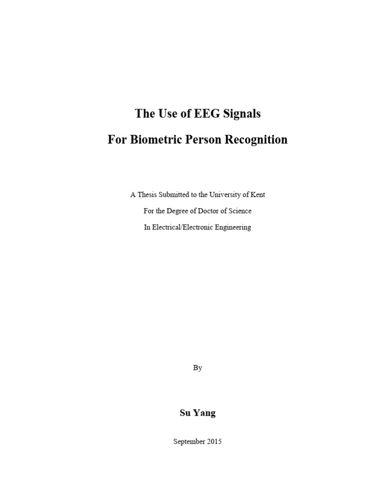EEG Sample Thesis | PDF
