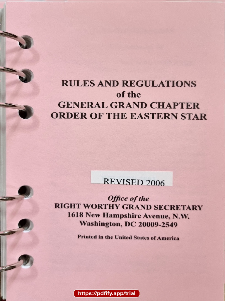 Rules and Regulations of The GGC-searchable | PDF | Masonic Lodge ...