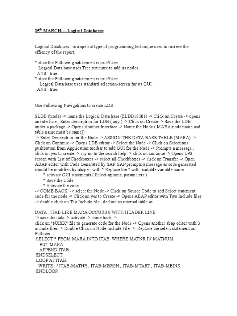 Part6-Logical Databases | PDF | Method (Computer Programming ...