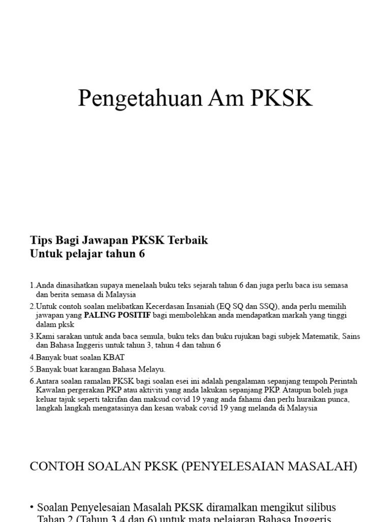 PKSK | PDF
