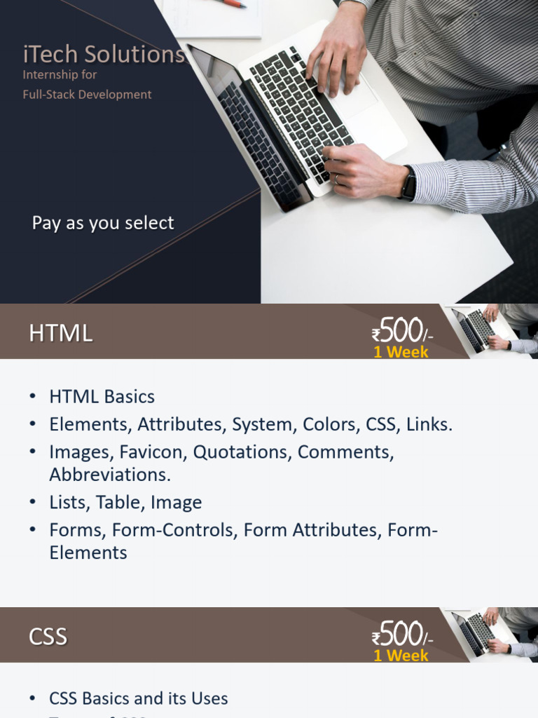 Itech_Full Stack Course | PDF