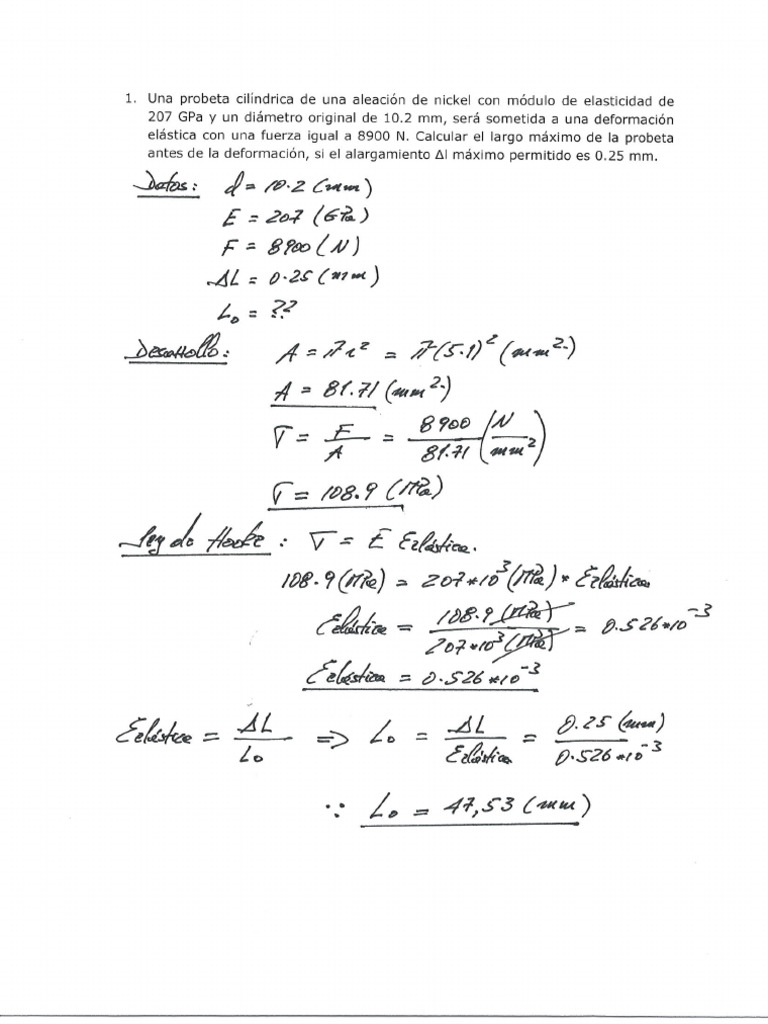 Ejercicios Resueltos Ingenieria de Materiales | PDF