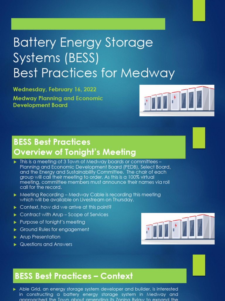 BESS | PDF | Energy Storage | Lithium Ion Battery