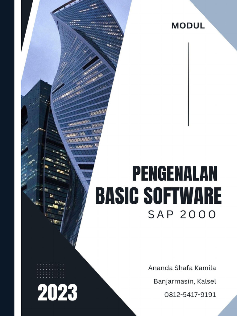 Modul Pengenalan Basic Software Sap 2000 (Shafa) | PDF