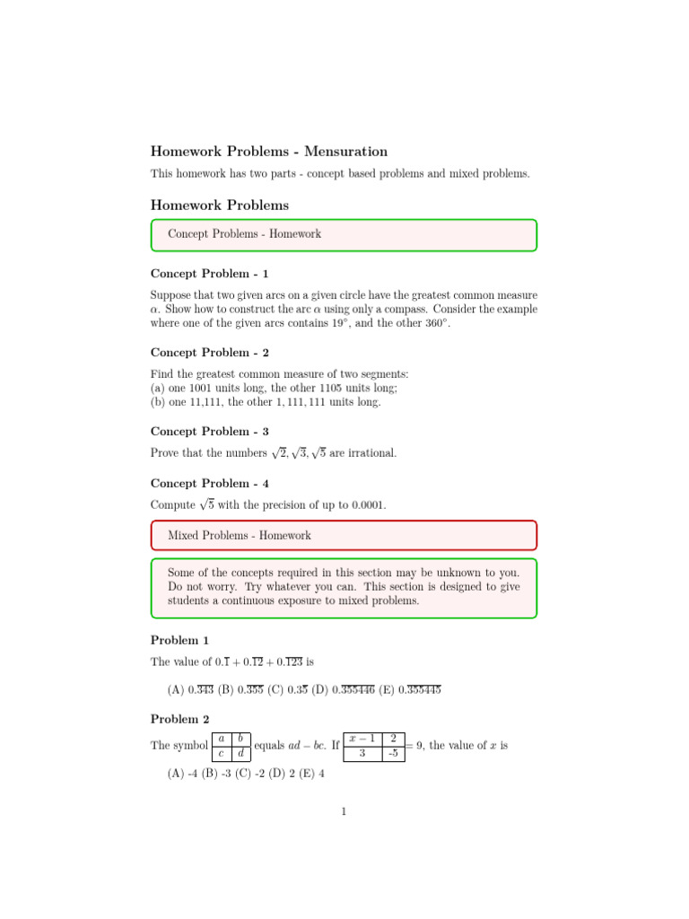 Mensuration | PDF | Square Root | Geometry