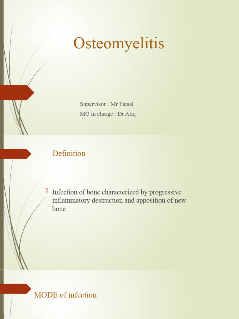 Osteomyelitis Cme | PDF