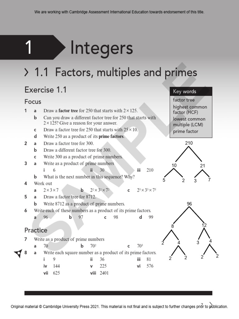 Cambridge Grade 8 Math Workbook Answers | PDF | Algebra | Mathematical ...