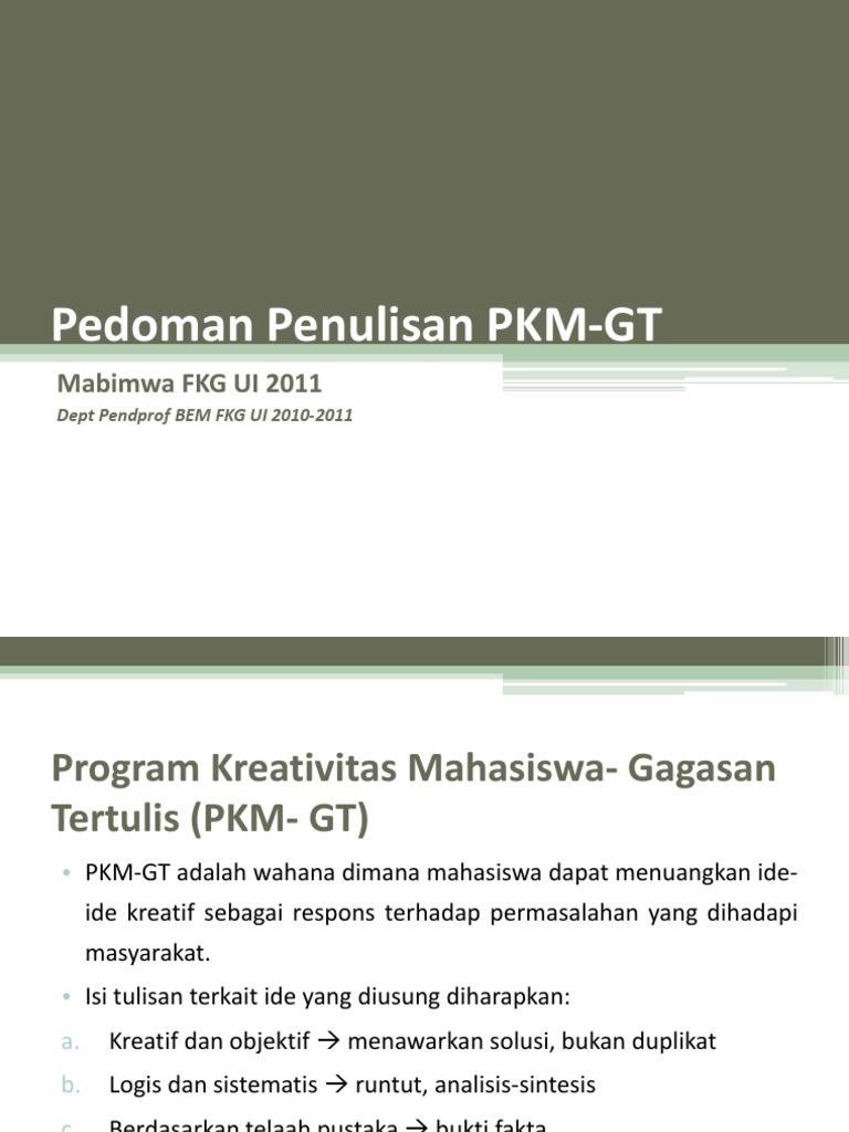 PKM-GT | PDF