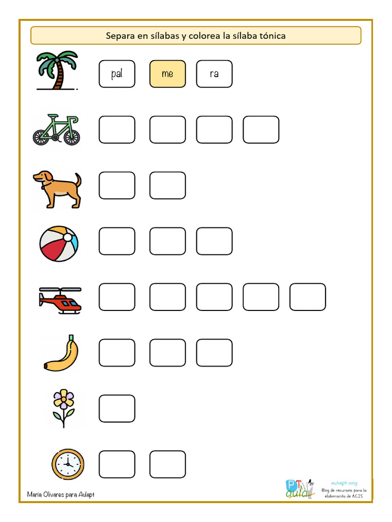 Identificar Silaba Tonica | PDF