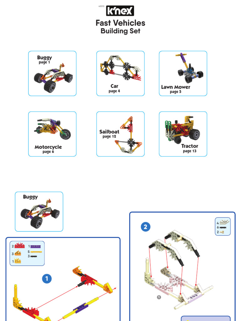 KNEX Fast Vehicles Alternate Build | PDF | Motor Vehicle | Land Transport