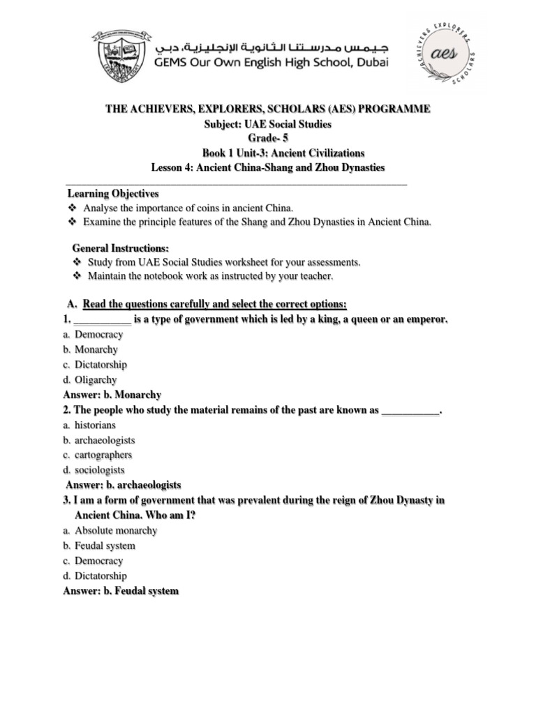 Ancient China-Shang and Zhou Dynasties | PDF | History Of China | China