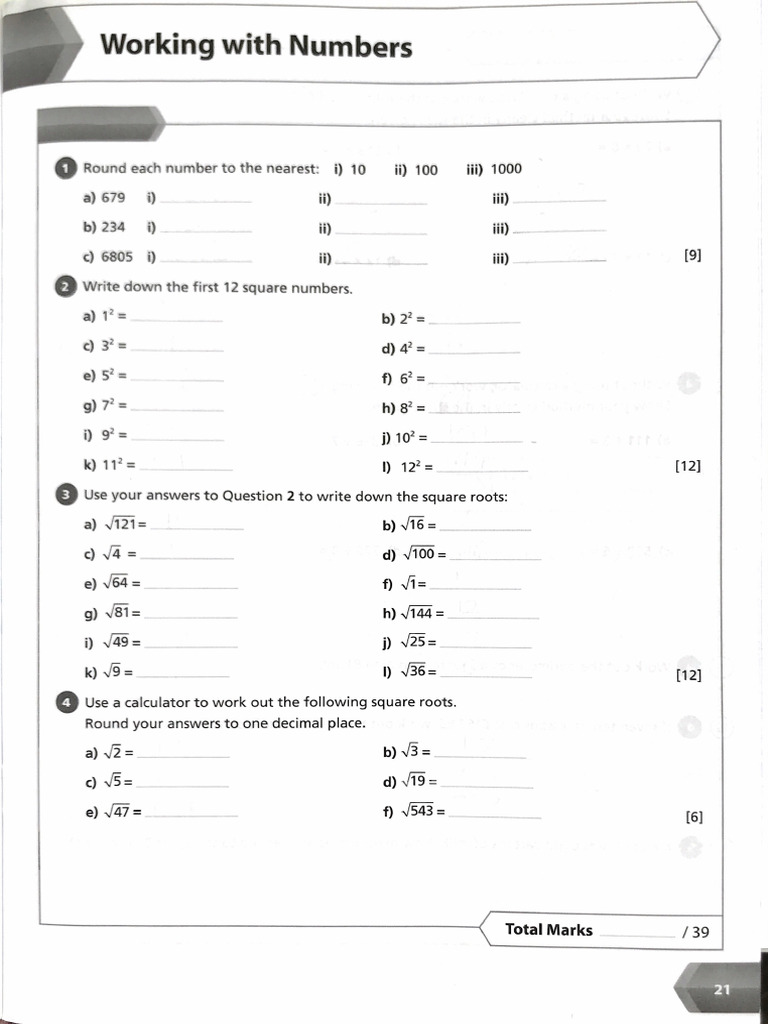 Y7 Revision 5 Working With Numbers | PDF