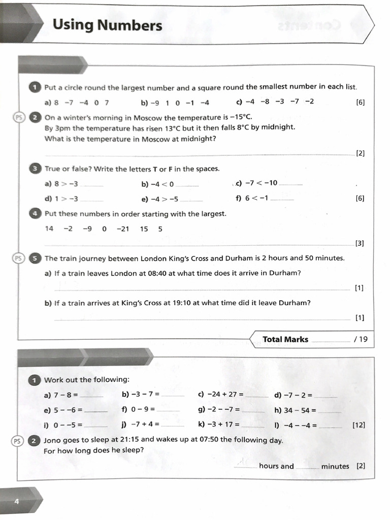 Y7 Revision 1 Using Numbers | PDF