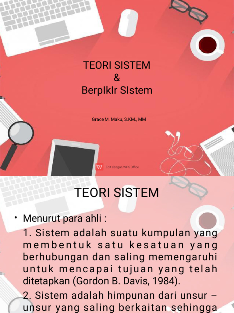 Pertemuan VII - Teori Sistem Dan Berpikir Sistem | PDF