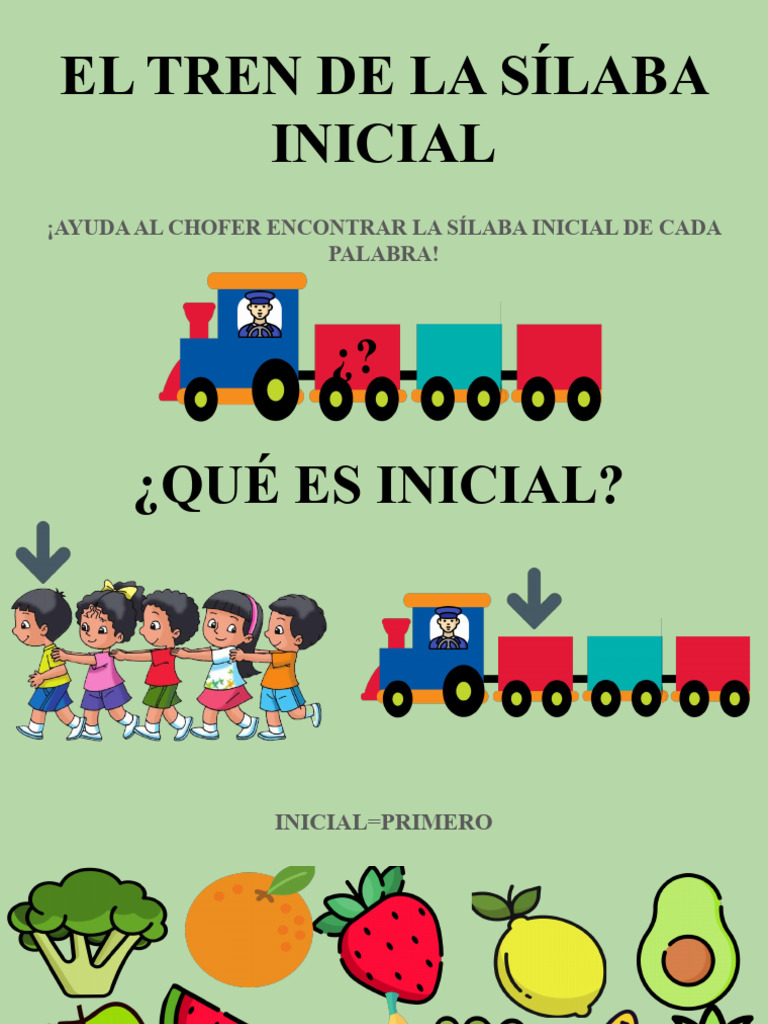 El Tren de La Sílaba Inicial | PDF | Relaciones personales, crianza y ...