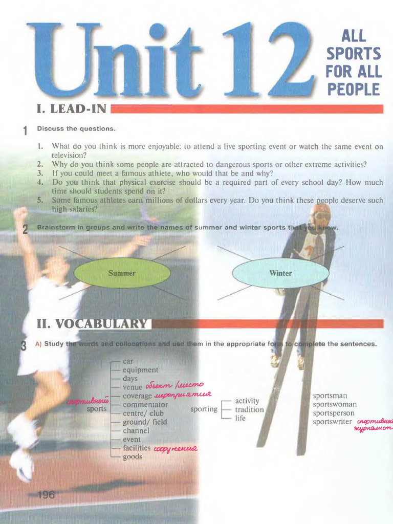 Unit 12 | PDF | Sports