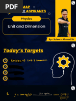Units and Dimensions PYQs JEE Boards | PDF