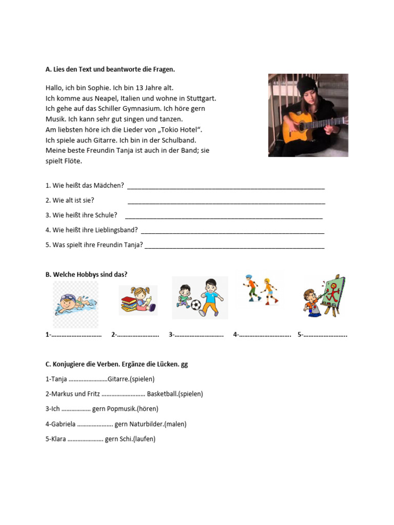 A. Lies Den Text Und Beantworte Die Fragen | PDF