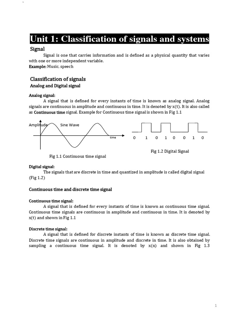 Ec8352-Signals and Systems-1296919945-Ec8352 | PDF | Discrete Time And Continuous Time | Digital ...
