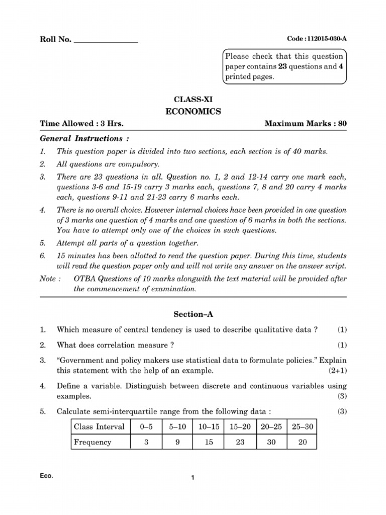 Qp14 15 Economics Xi Paper 2015 Pdf