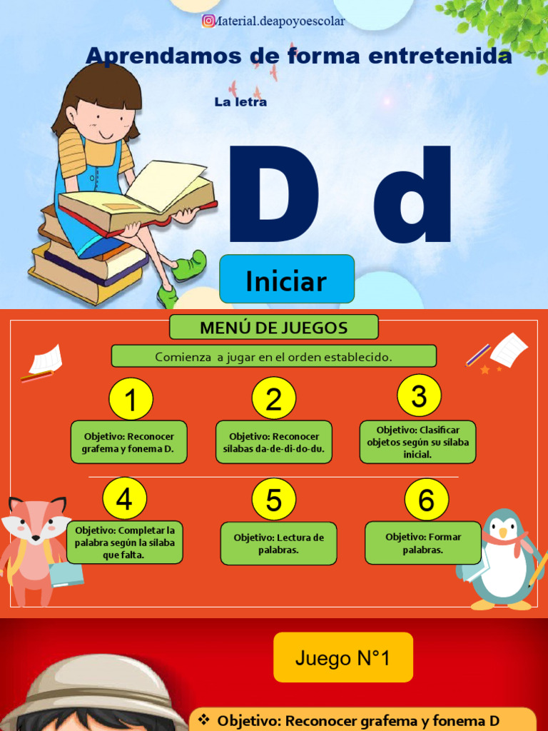 Actividades educativas con la letra D | PDF | Ortografía | Psicolingüística