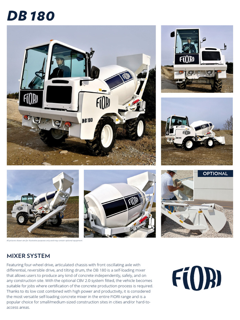 Fiori DB 180 Self-Loading Mixer Overview | PDF | Motor Vehicle ...