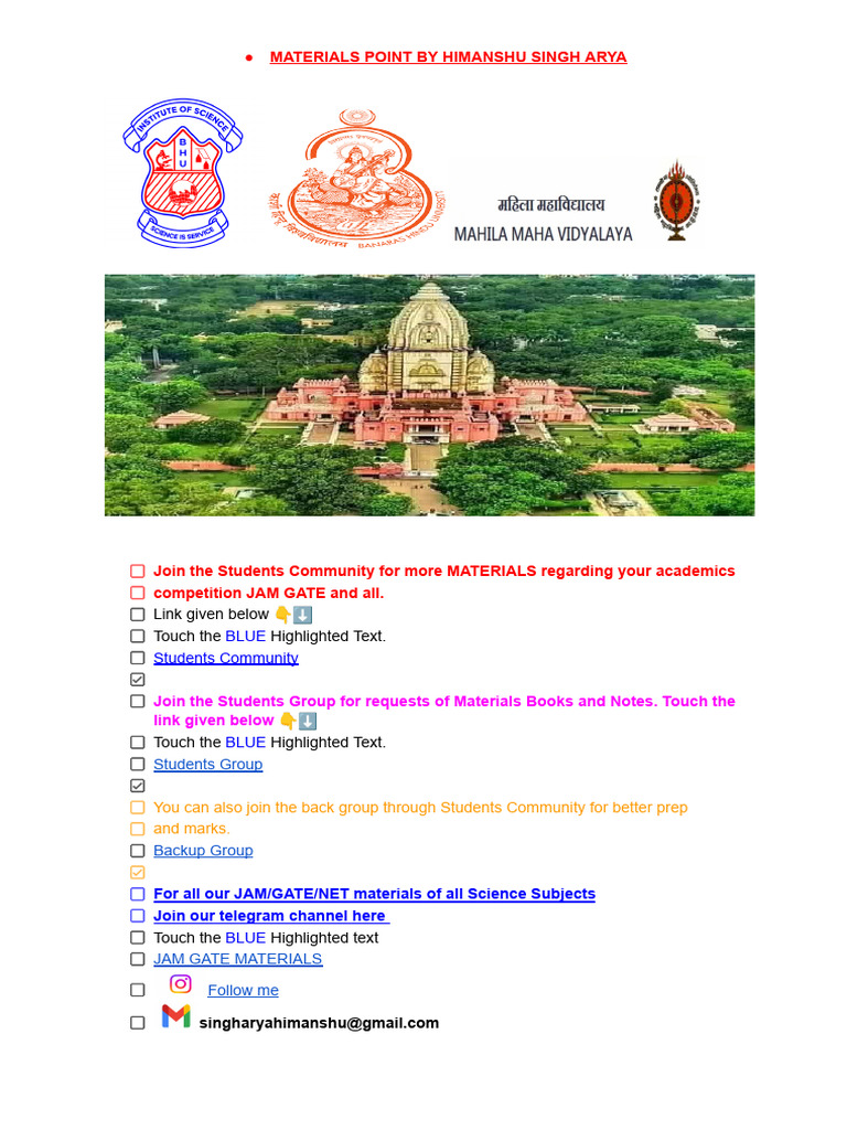 Join JAM GATE Study Groups Online | PDF