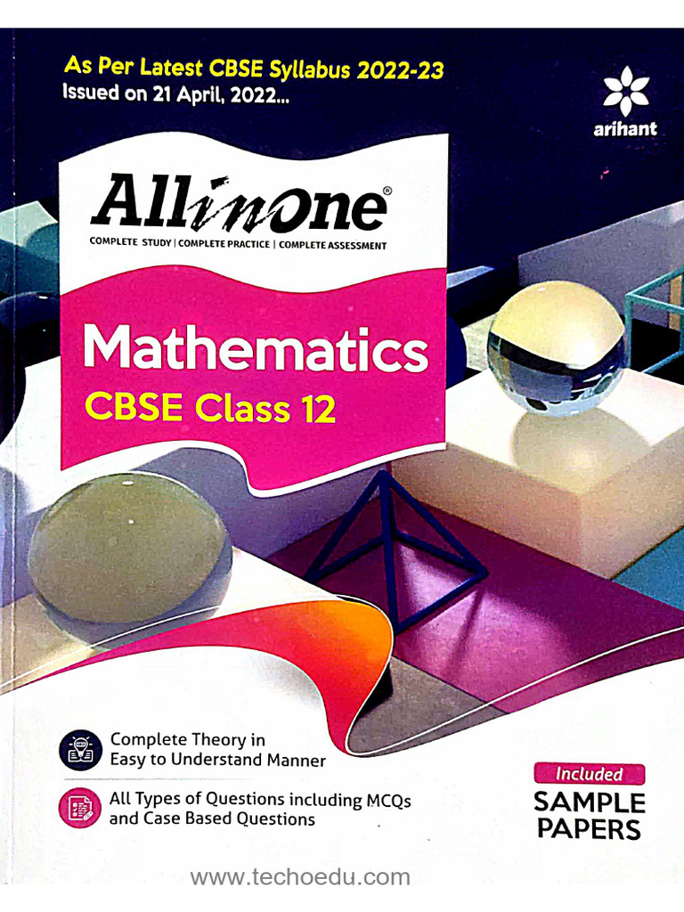 Arihant Mathematics All in One Class 12 | PDF
