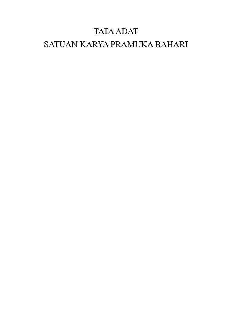 Tata Adat Saka Bahari | PDF
