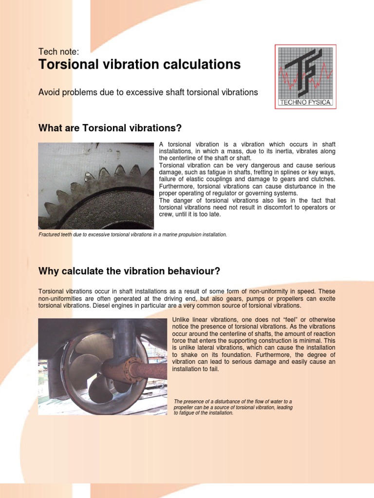 Technote Torsional Vibration | PDF | Engines | Mechanics
