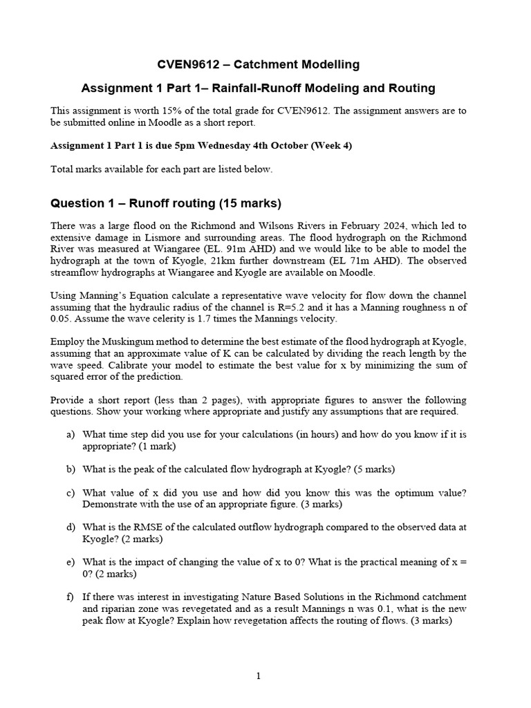 Assignment 1 Part 1 2023 | Download Free PDF | Flood | Wildfire