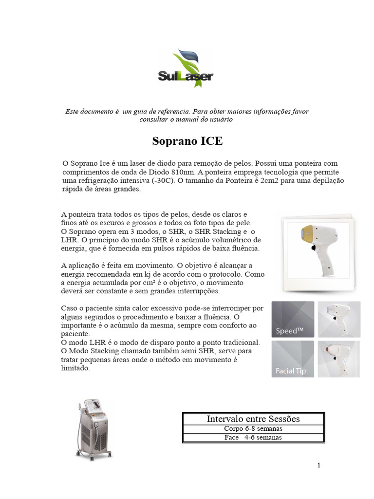 Protocolo Soprano ICE | PDF | Ciências Físicas