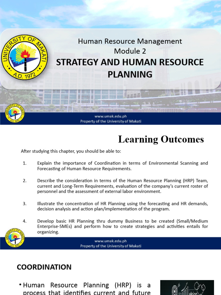 2021 Module 2 Strategy and Human Resource Planning | PDF | Forecasting ...