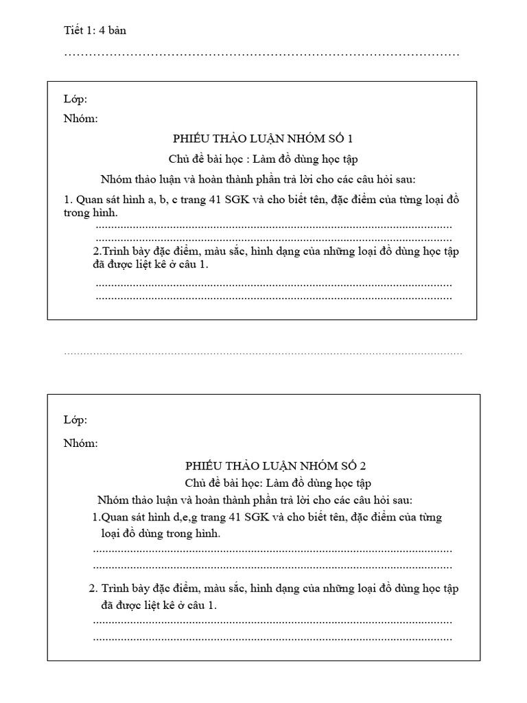 Phiếu TLN Thủ Công | PDF