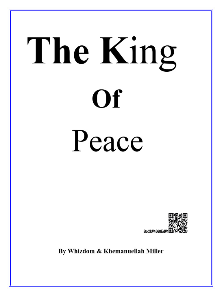 The King of Peace | PDF | Prophecy | God