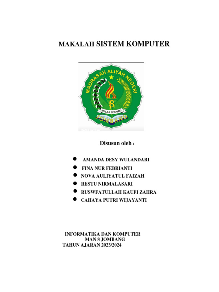 Makalah Sistem Komputer | PDF