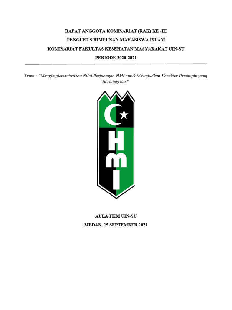 DRAFT RAK III Dan LPJ 2020-2021 | PDF