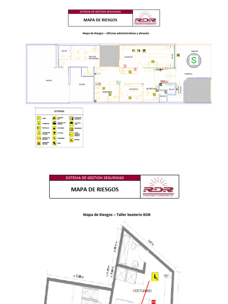 Mapa de Riesgos y Contactos de Seguridad | PDF