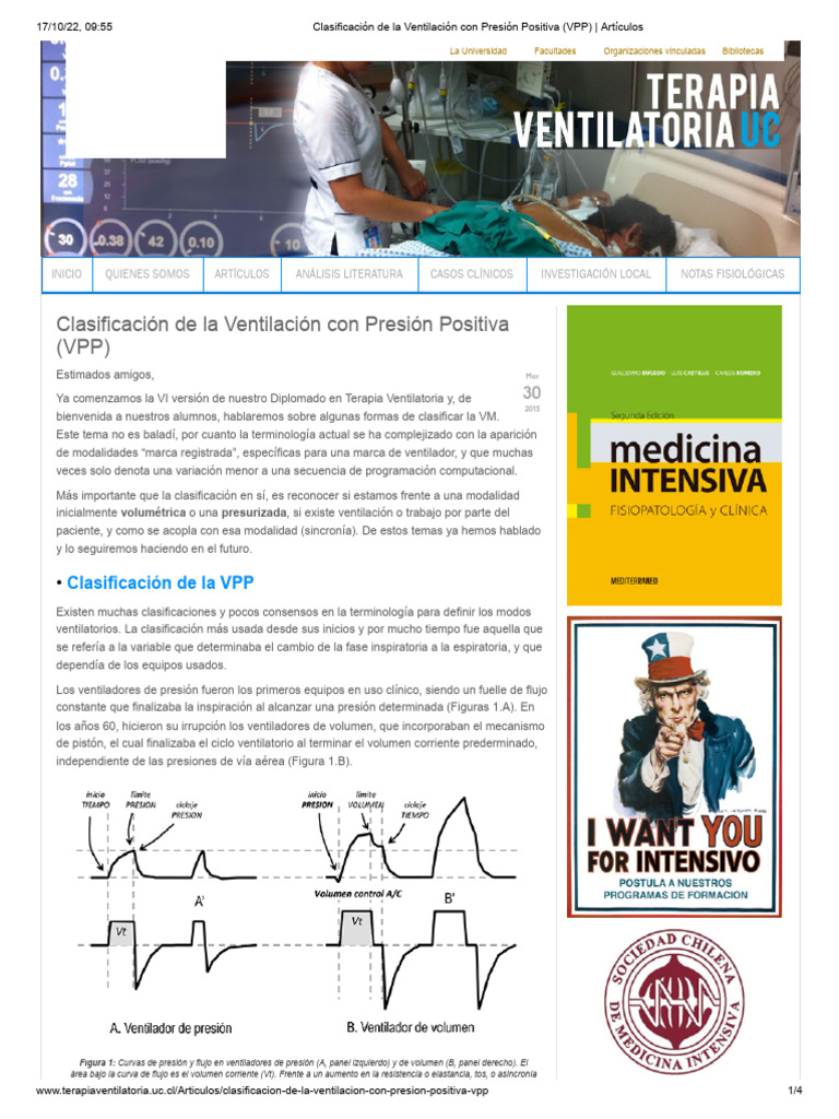 Clasificación de La Ventilación Con Presión Positiva (VPP) - Artículos | PDF | Sistema ...