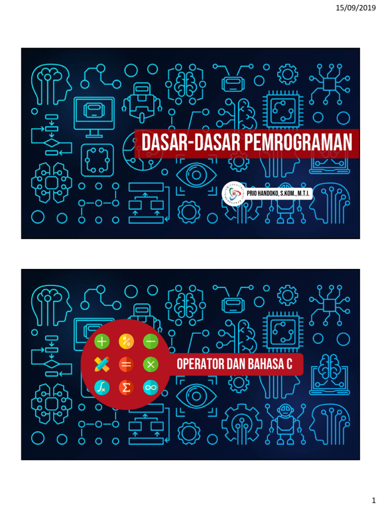 Ch3 - Operator Dan Bahasa C | PDF