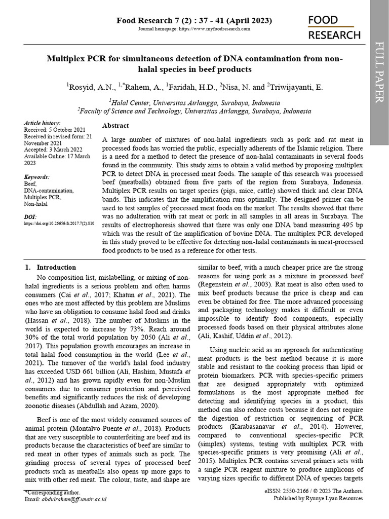 Multiplex PCR | PDF | Polymerase Chain Reaction | Primer (Molecular Biology)