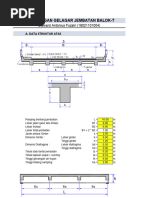 Contoh Perhitungan Balok-Plat-Diafragma Jembatan Beton Menurut SNI-1725-2016 | PDF