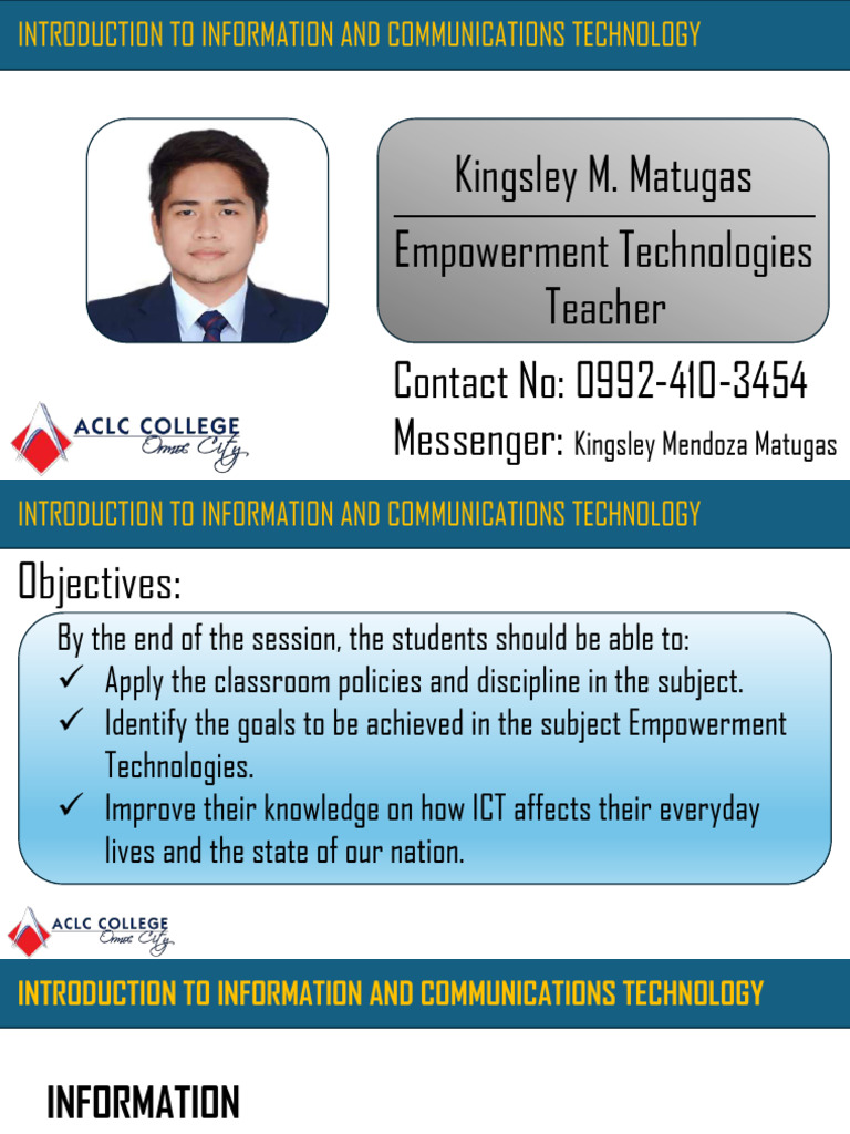 Lesson 1 - Introduction To ICT | PDF | World Wide Web | Internet & Web