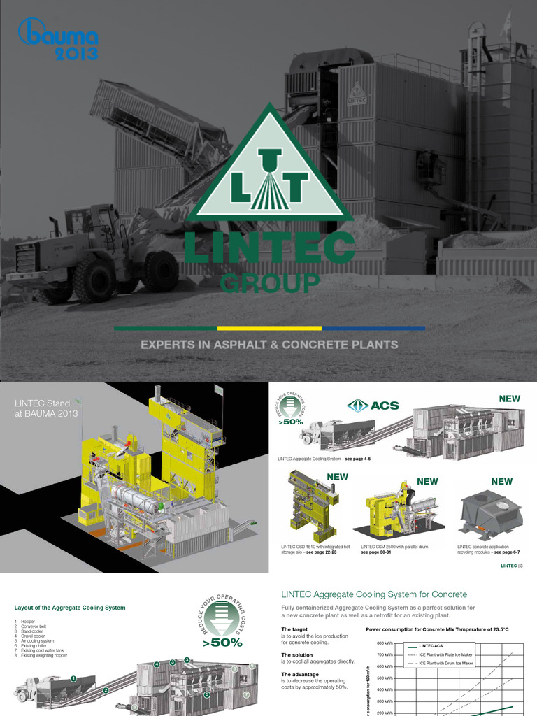LINTEC Mini Brochure EN - Bauma2013 | PDF | Concrete | Cement
